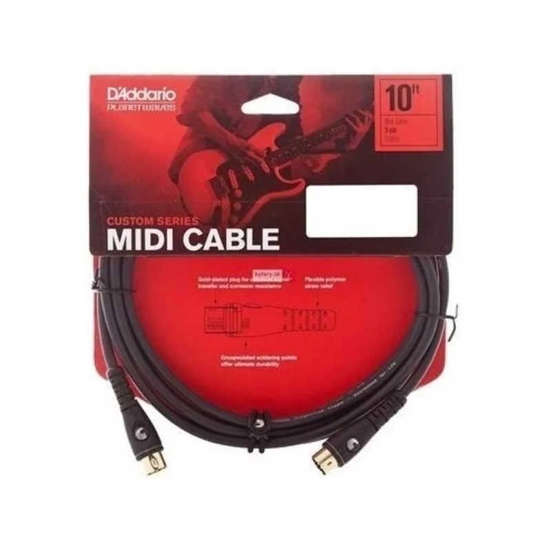 Cable Midi - Midi 3 Metros 10 Ft Planet Waves Pw-md-10 | Blues Instrumentos